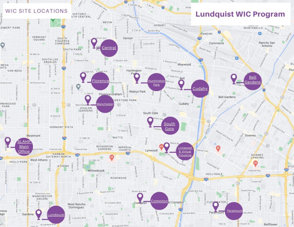 WIC Locations and hours - South LA Health Program